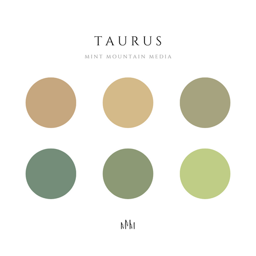 Taurus Color Palette | Mint Mountain Media