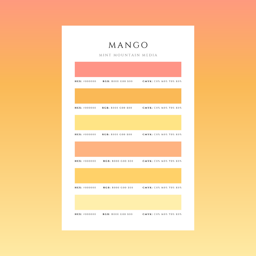 Palettes | Mint Mountain Media 3/3