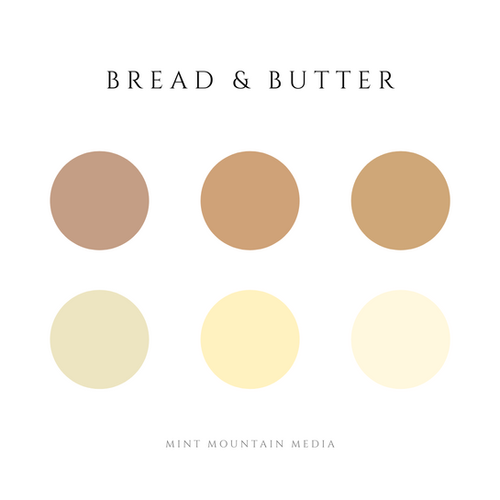 Bread and Butter Color Palette | Mint Mountain Media