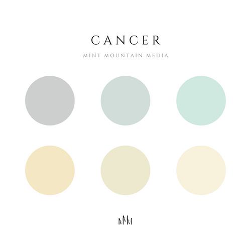Cancer Color Palette | Mint Mountain Media