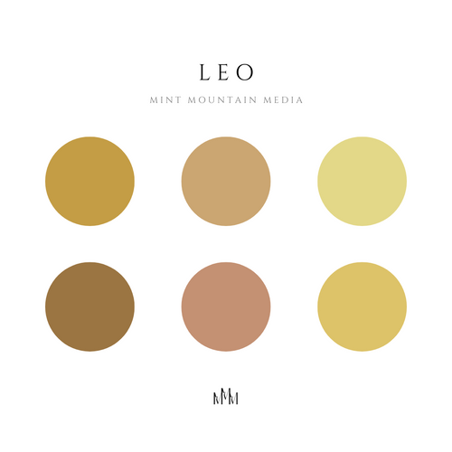 Leo Color Palette | Mint Mountain Media