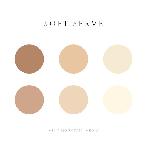 Soft Serve Color Palette | Mint Mountain Media
