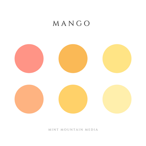 Mango Color Palette | Mint Mountain Media