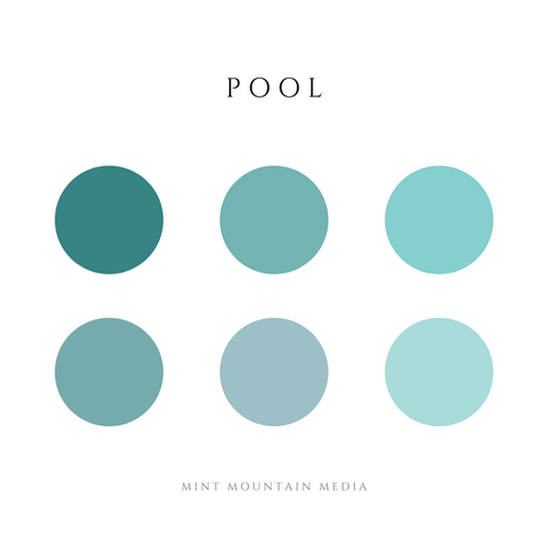 Pool Color Palette | Mint Mountain Media