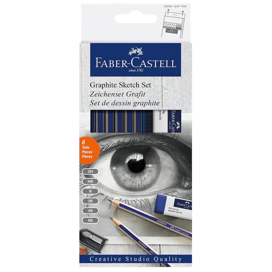 Faber-Castell Graphite Sketch Set (8 Pieces) | artful weasels
