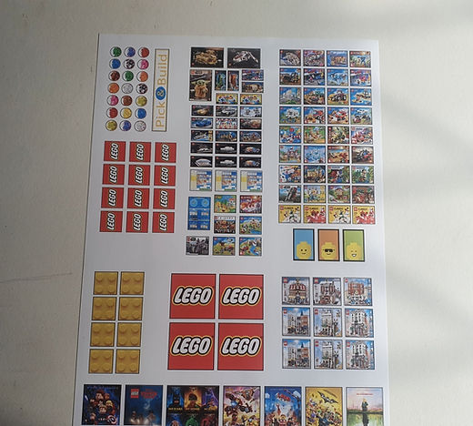 Printable Lego Brick Stickers