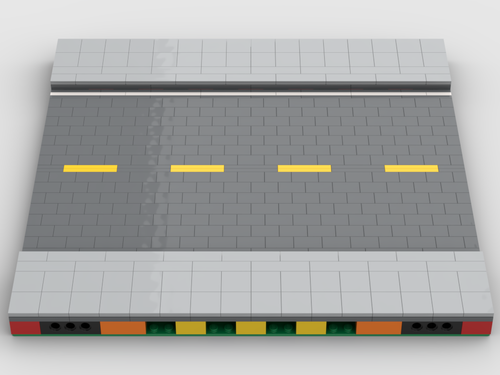 MILS Straight Road Plate (Brick Built) | BRICK ADDICT