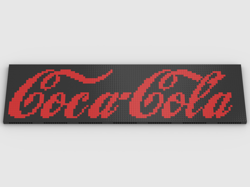 Custom Artwork "Coca-Cola" sign | BRICK ADDICT