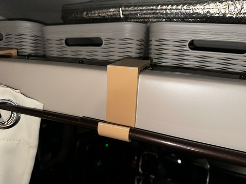 RV Multi-Purpose Curtain Rod Hook - Perfect for ProMaster Vans