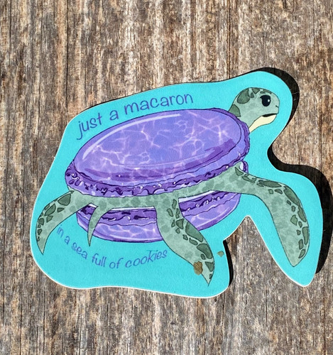 Macaron Turtle Sticker | Mos Mojo Shop