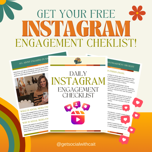 Daily Instagram Engagement Checklist | Get Social With Cait