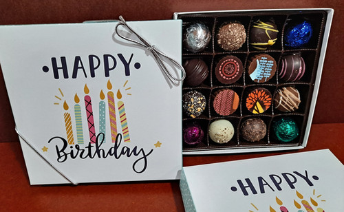 Happy Birthday Truffle Gift Box | Bespoke Chocolate