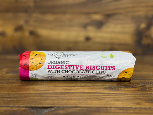 Organic Chocolate Chip Digestives | Mr Organic | Ruxstons