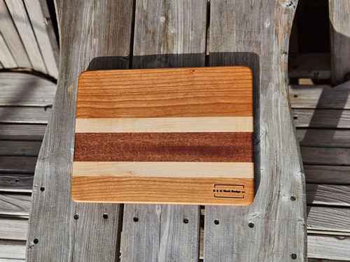 Cocktail Board in Classic Light Pattern | M & M Wood Design