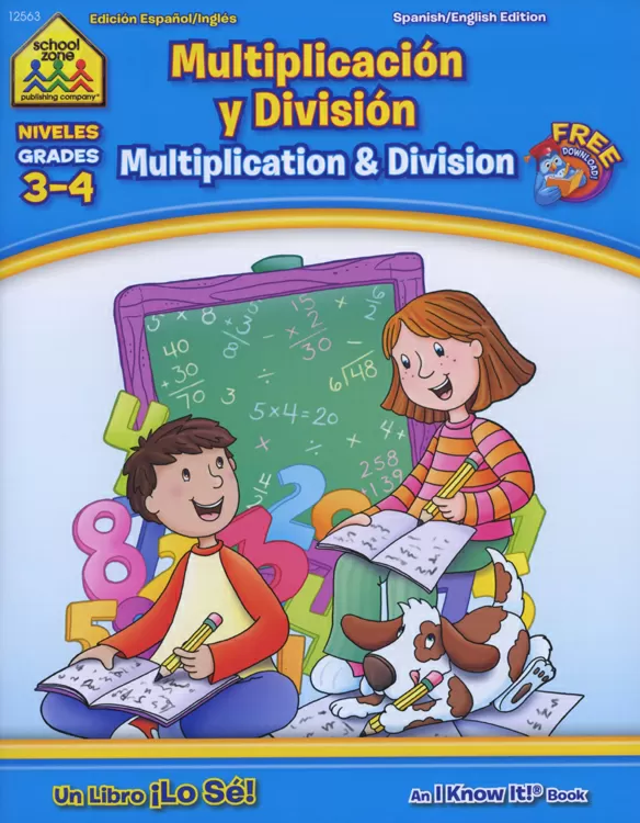 MULTIPLICACIÓN Y DIVISIÓN. ESPAÑOL-INGLÉS. Niveles 3-4 | Libreria Dante ...