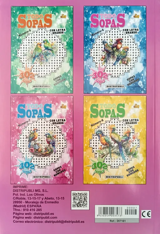 TODO SOPAS 302. Con letra grande. Varios modelos | Libreria Dante | https://static.wixstatic.com ...