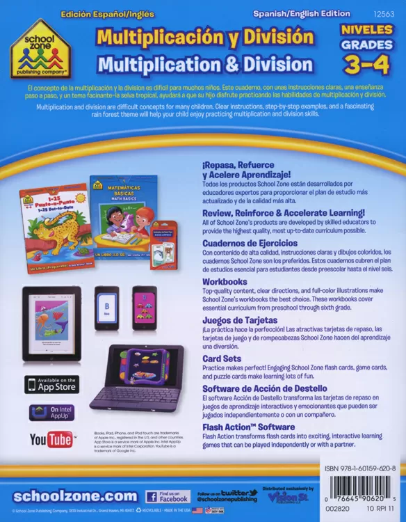 MULTIPLICACIÓN Y DIVISIÓN. ESPAÑOL-INGLÉS. Niveles 3-4 | Libreria Dante ...