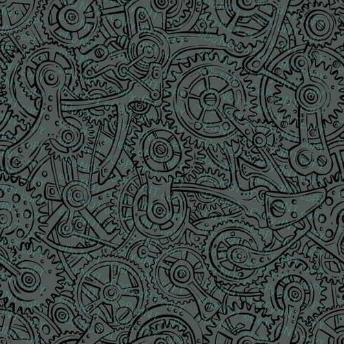 Gas Mask Steampunk Grey | Enchanted Fabrics