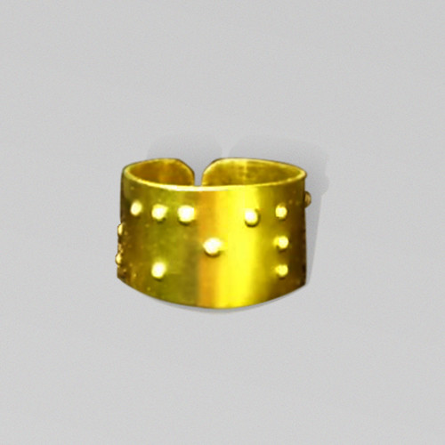 Personalized Brass Braille Printed Ring by 'Braille'iant ...