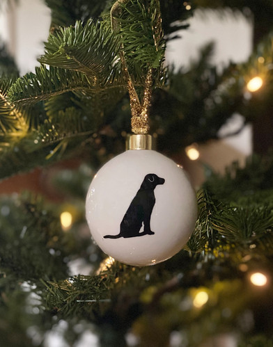 Labrador Fine Bone China Bauble | rattygolightly