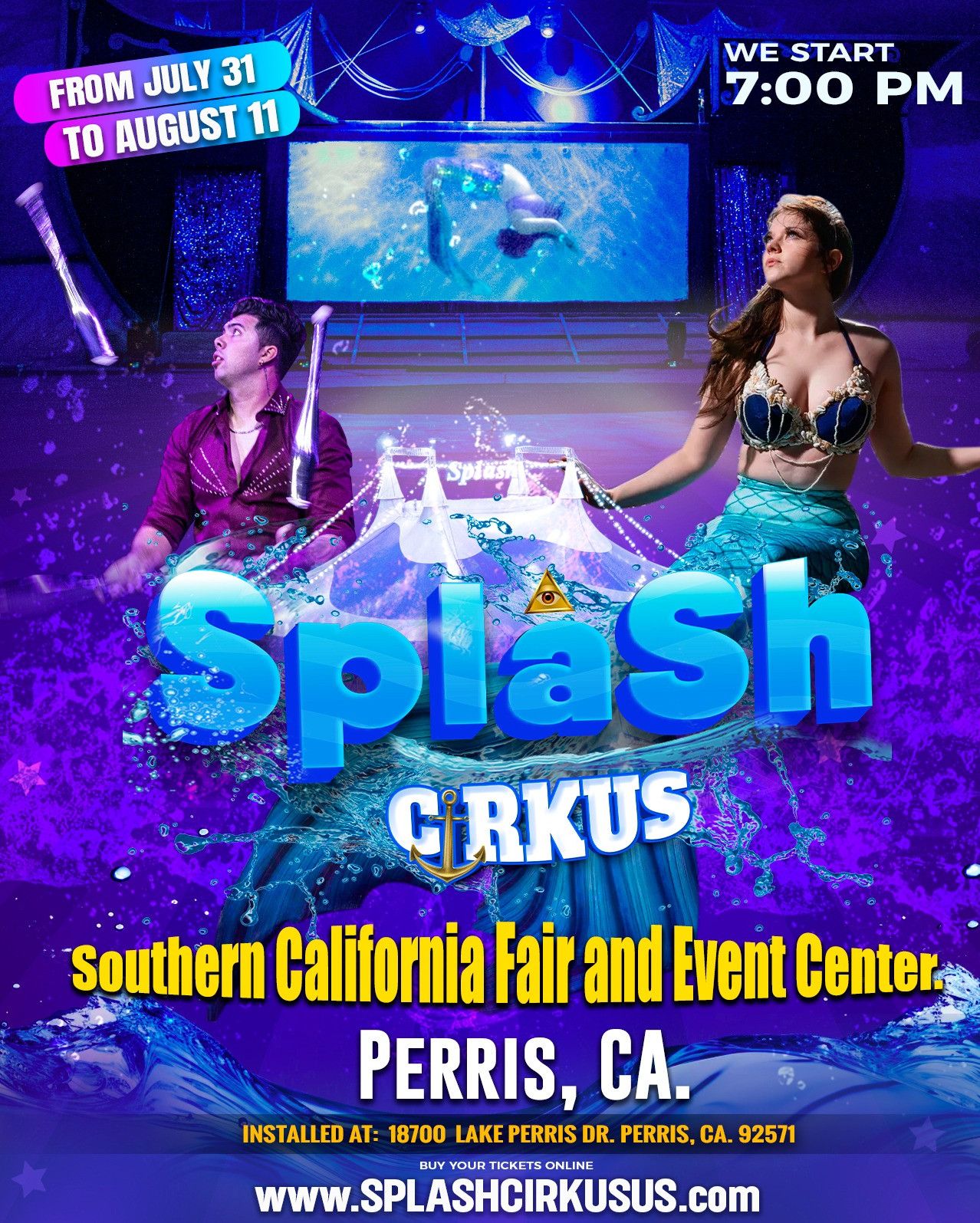 Splash circus in Perris, CA | splash cirkus