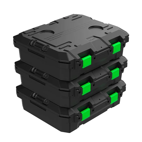Set of 3 TRED Storage Boxes 25L - Black | OC4A