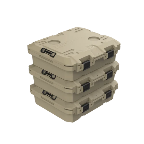 Set of 3 TRED Storage Boxes 25L - Desert Sand | OC4A