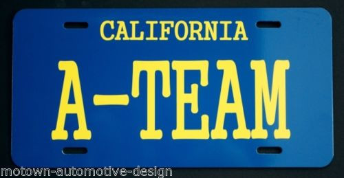 A-TEAM license plate | Race City Retro