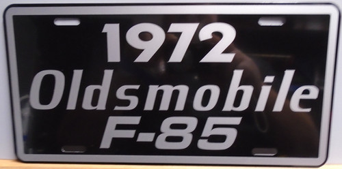 OLDSMOBILE F-85 Year License Plate | Race City Retro