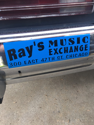 RAY'S MUSIC EXCHANGE BUMPER STICKER Blues Brothers Bluesmobile | Race ...