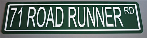 YEAR ROAD RUNNER Street Sign | Race City Retro