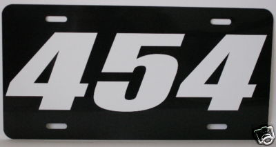 ENGINE SIZE or AREA CODE LICENSE PLATE | Race City Retro