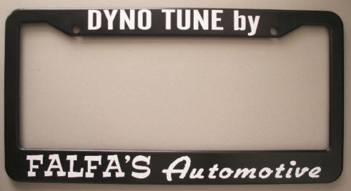 DYNO TUNE by FALFA'S License Plate Frame | Race City Retro