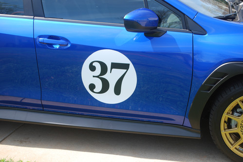 RALLY NUMBERS MAGNETIC SET OF THREE VINTAGE FONT | Race City Retro