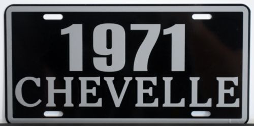 CHEVELLE YEAR License Plate | Race City Retro