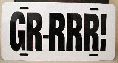 GR-RRR! GTO LICENSE PLATE | Race City Retro