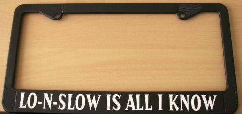 LOW N SLOW License Plate Frame | Race City Retro