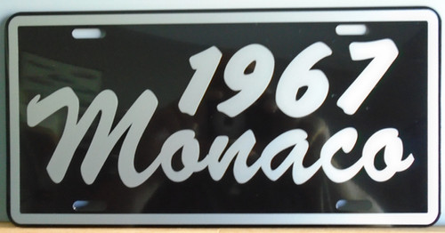 Dodge MONACO Year License Plate | Race City Retro