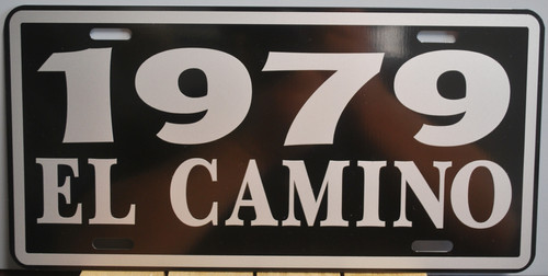 EL CAMINO Year License Plate Tag | Race City Retro