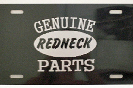 GENUINE REDNECK PARTS LICENSE PLATE | Race City Retro