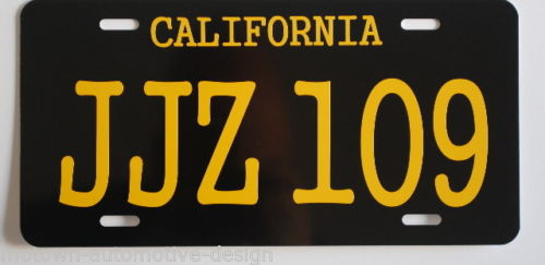 BULLITT MUSTANG JJZ-109 license plate | Race City Retro