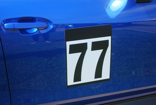 RALLY NUMBERS PEEL N STICK PAIR OF TWO MODERN STYLE | Race City Retro