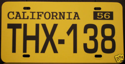 AMERICAN GRAFFITI 32 FORD LICENSE PLATE THX-138 | Race City Retro