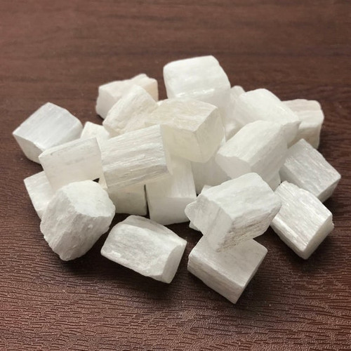 Selenite Gemstone - Rough/Tumbled | Creatures of Whim