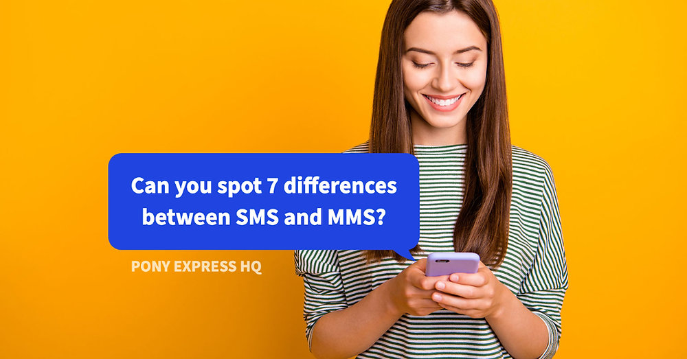 Can you spot 7 differences between SMS and MMS?