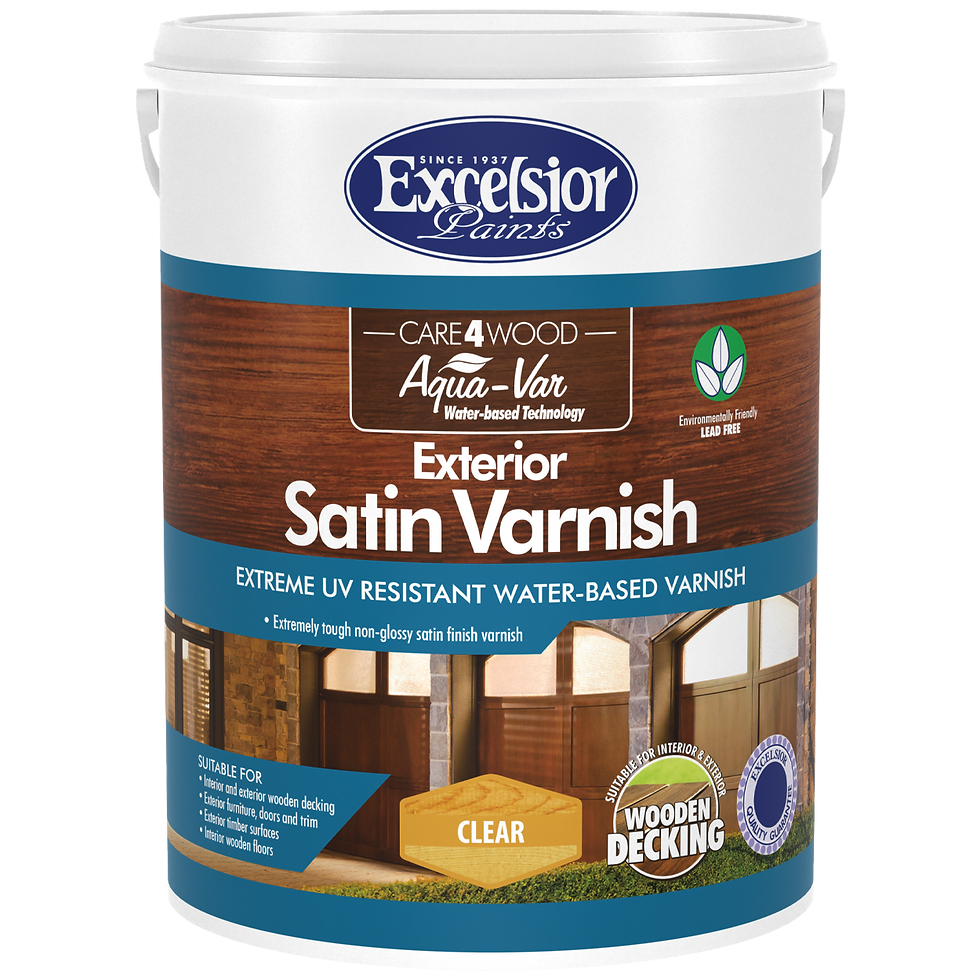 Aqua-Var (water-based) Exterior Satin Varnish | Excelsior Paints
