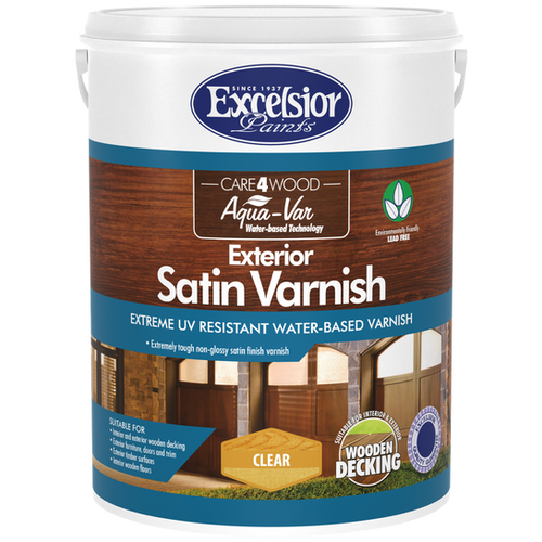 Aqua-Var (water-based) Exterior Satin Varnish | Excelsior Paints