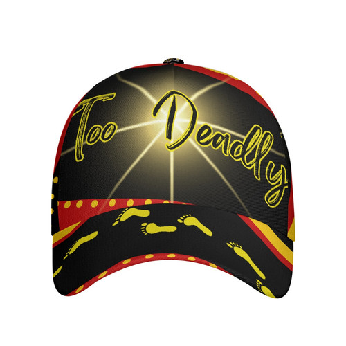 All-Over Print Peaked Cap - Too Deadly | Original People Online