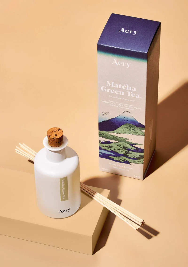 Aery Living: Tokyo 200ml Reed Diffuser - Matcha Green Tea | MOOII Australia