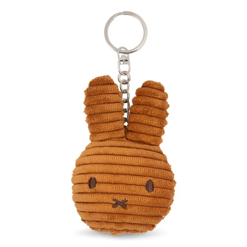 Miffy Flat Keychain ECO Corduroy Cinnamon 10cm | MOOII Australia